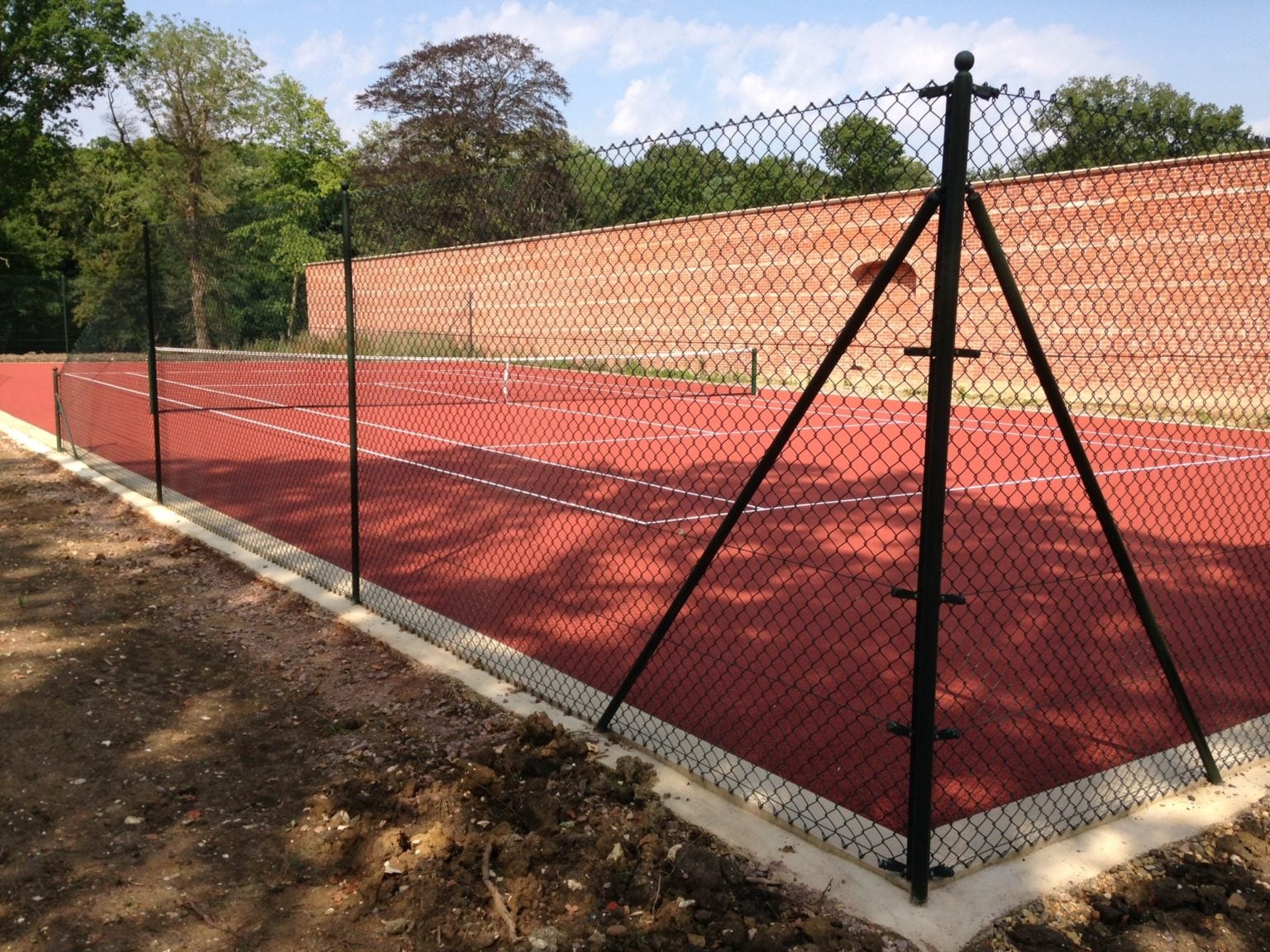 Tennis court fencing - Suffolk Tennis Courts